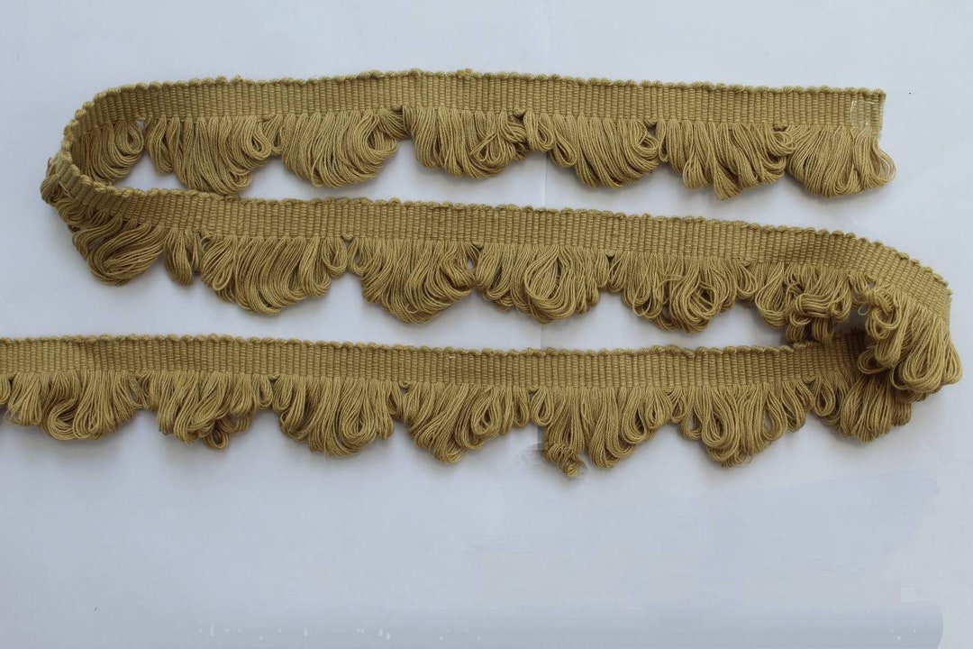 Jute Cotton Fan Edge Trim, Indian Trim, Weaven Trim, 100 % Cotton ...