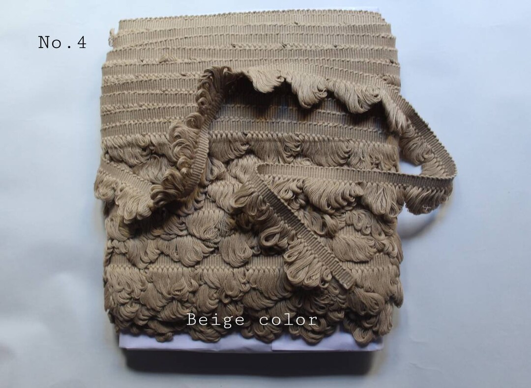 Fan Edge Trim, Beige Color Trim, Woven Fan Edge Trim - Etsy