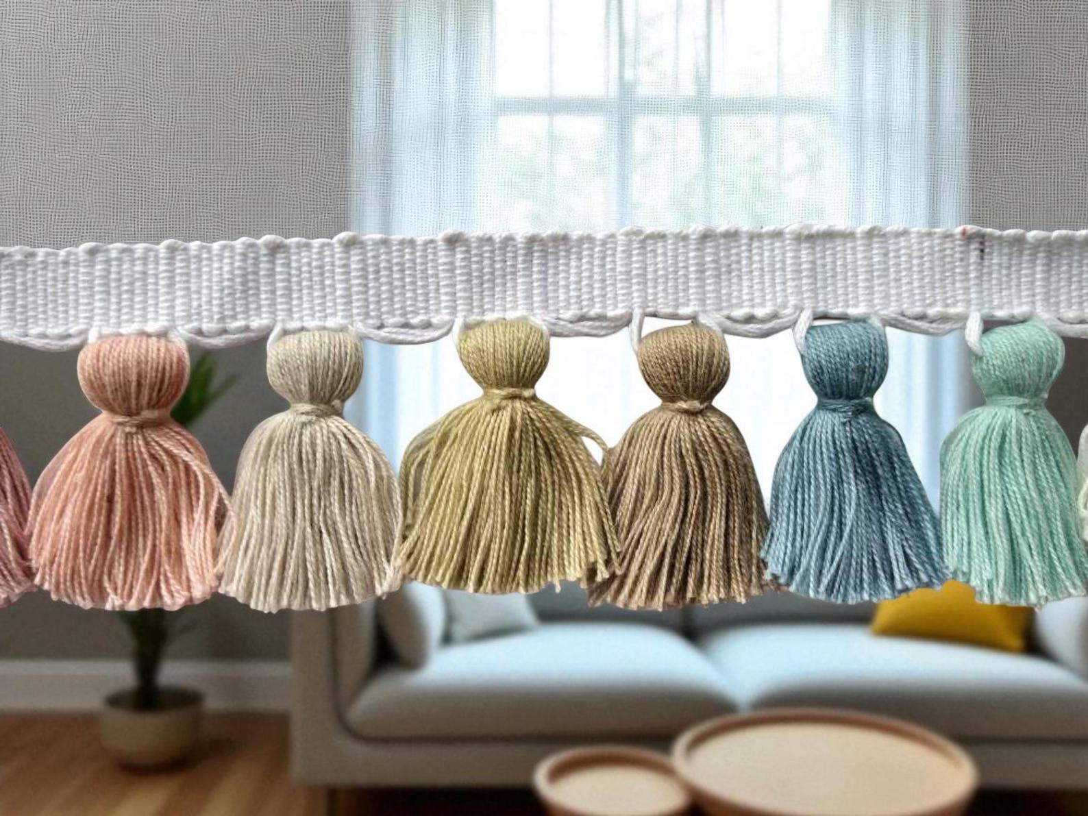 Tassel Fringe Trim, Tassel Trim, Tassel Trim by the Yard, Tassel Fringe ...
