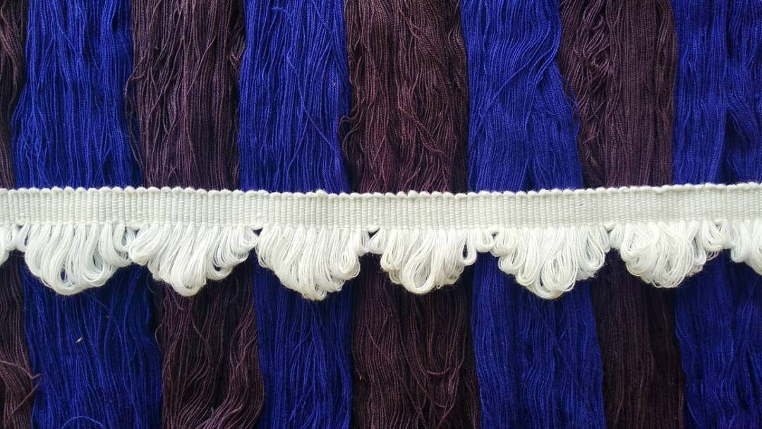 Fan Edge Trim White, Fan Edge Trim Woven, Cotton Fan Trim, Curtain ...