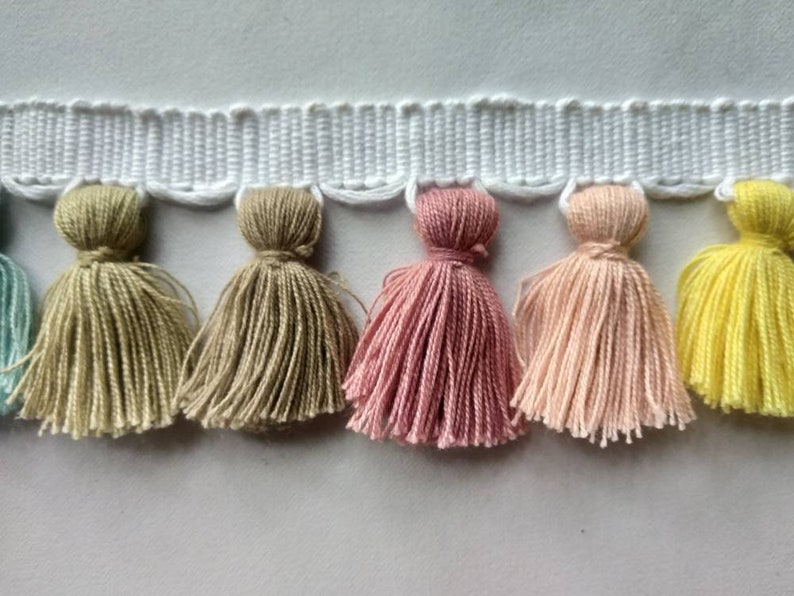 Multi Colored Tassel Fringe Trim Tassel Fringe Fringe Trim - Etsy