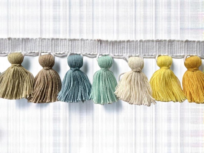 Tassel Fringe Trim, Tassel Trim, Tassel Trim by the Yard, Tassel Fringe ...