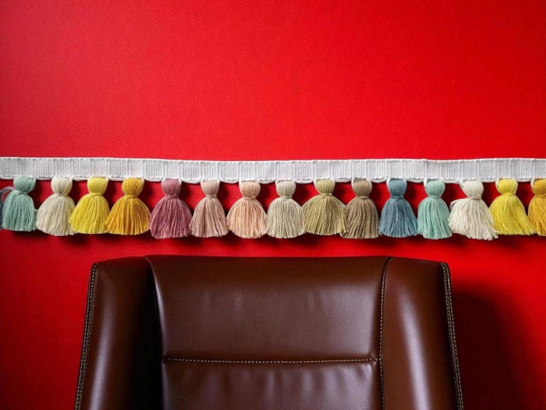 Tassel Fringe Trim, Tassel Trim, Tassel Trim by the Yard, Tassel Fringe ...