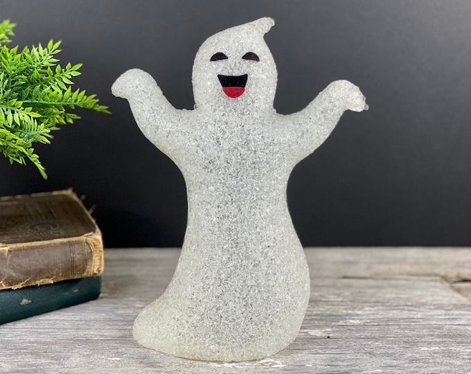 Melted Plastic Popcorn Ghost Halloween NO LIGHT COMPARTMENT as is ...