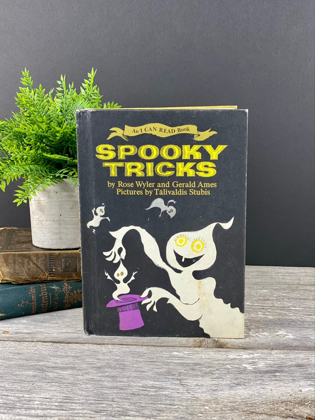 Spooky Tricks Halloween Book for Kids 1968 Halloween Decor Hard Cover ...