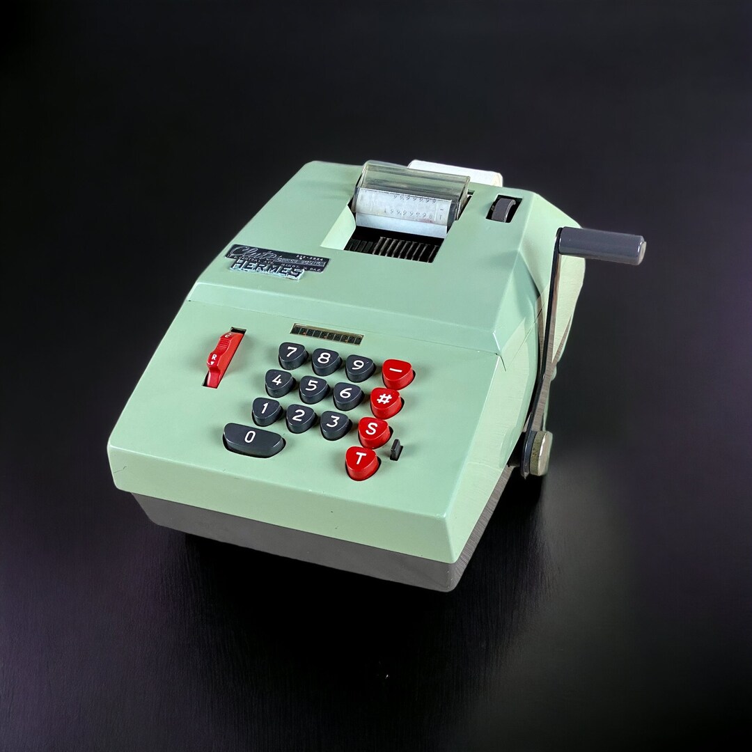 Hermes Precisa Manual Adding Machine Calculator Model 109 7 From 1960s ...