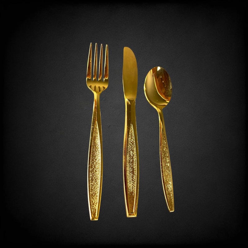 24k Gold Plated Knife - Etsy