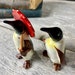 Beswick Penguins Mother Father Figurines Pair Red Umbrella 802 803 Made ...