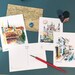 Urban Watercolor Postcard Set / Europe Postcrossing Art Postcards ...
