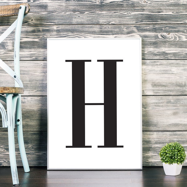 Letter H Print - Etsy