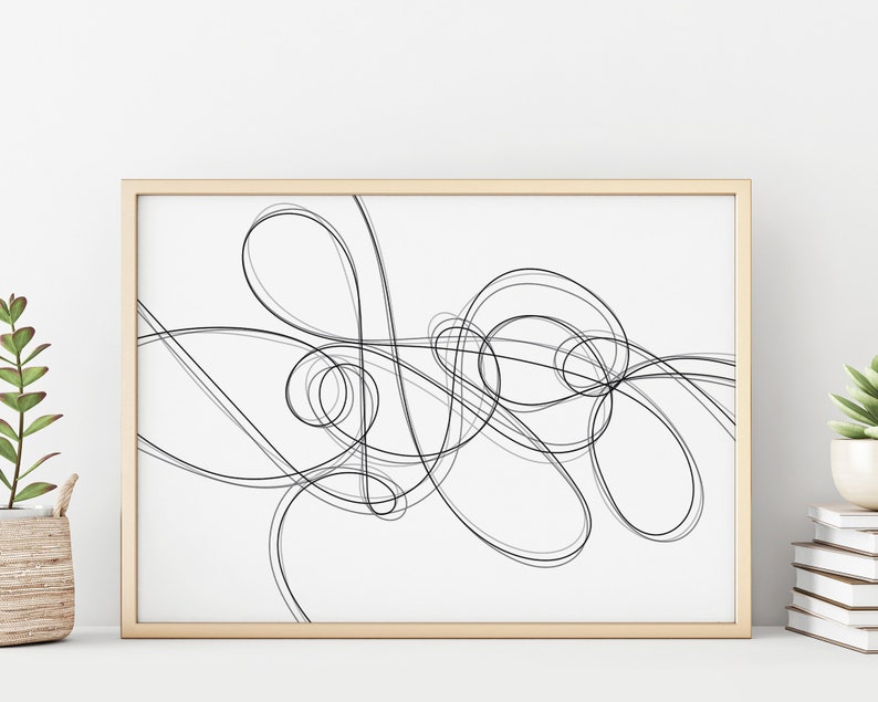 Line Drawing Printable Art Minimalist Poster Digital - Etsy UK