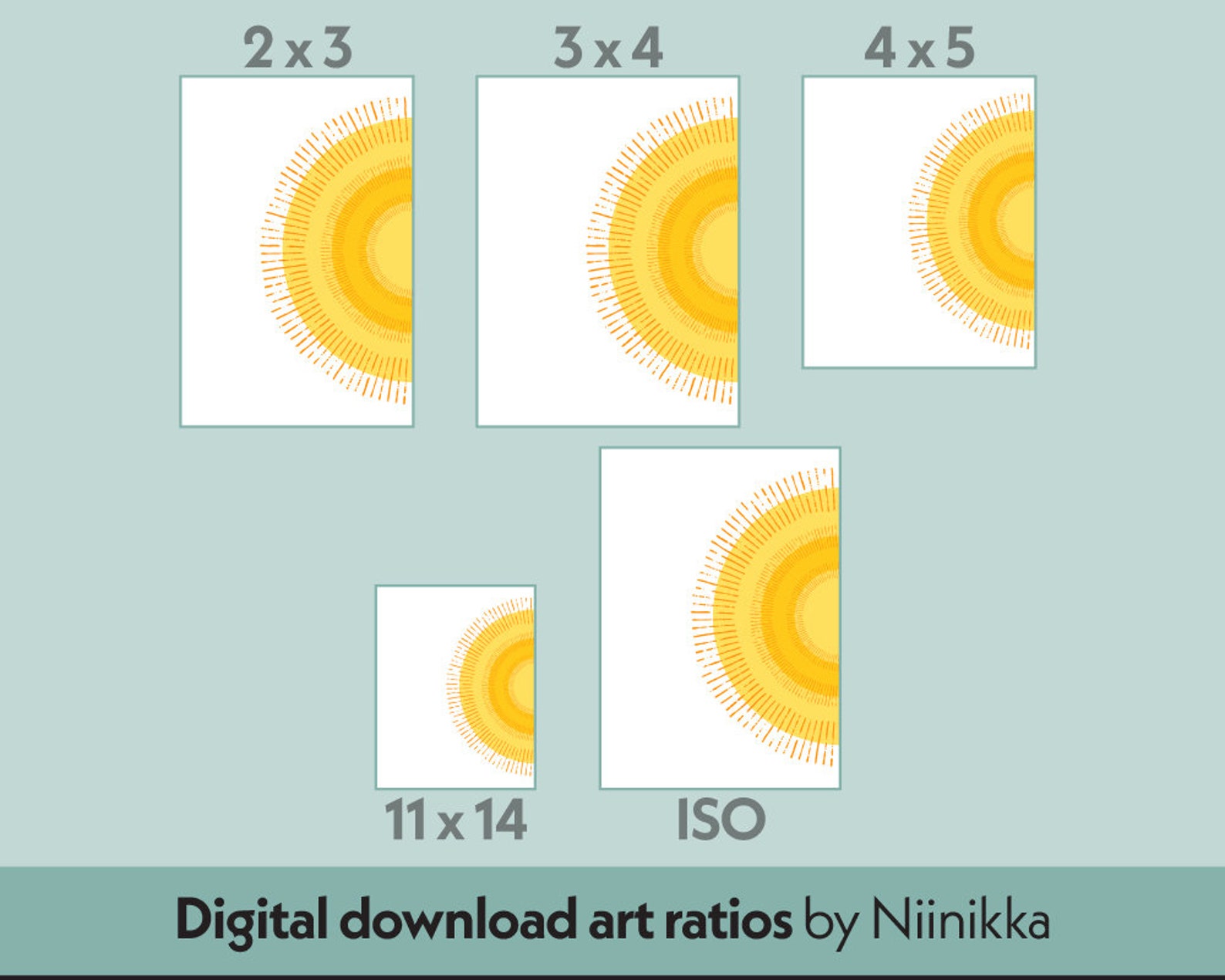 Sun print digital download sunshine wall art modern home | Etsy