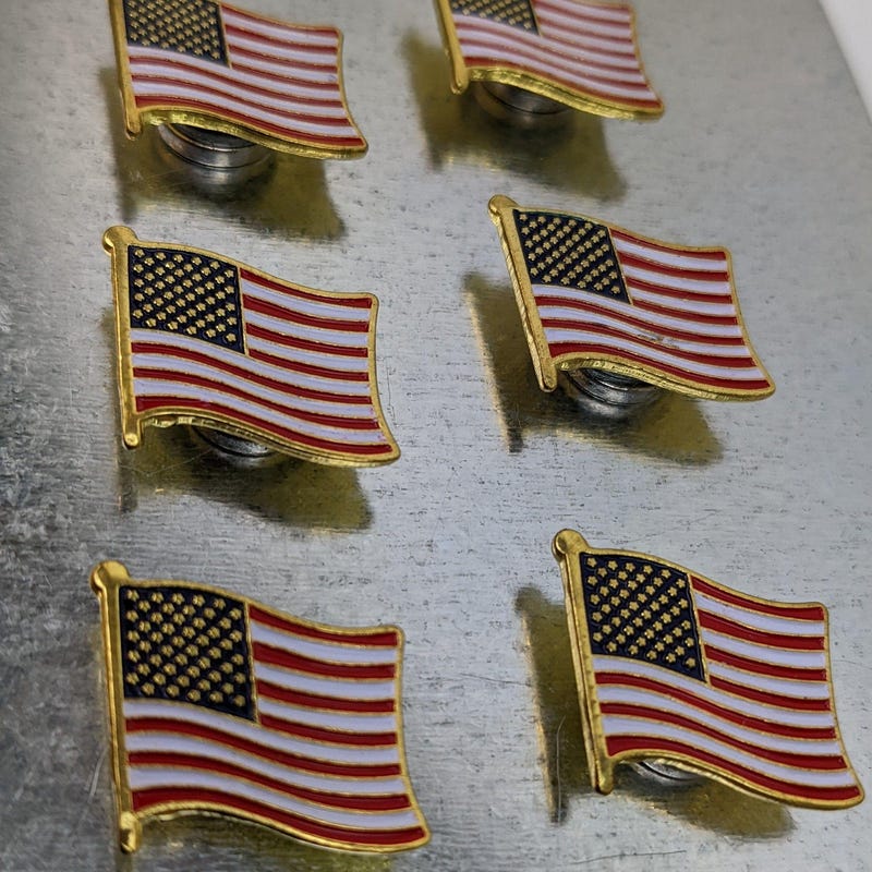 Flag Pins With Magnet - Etsy
