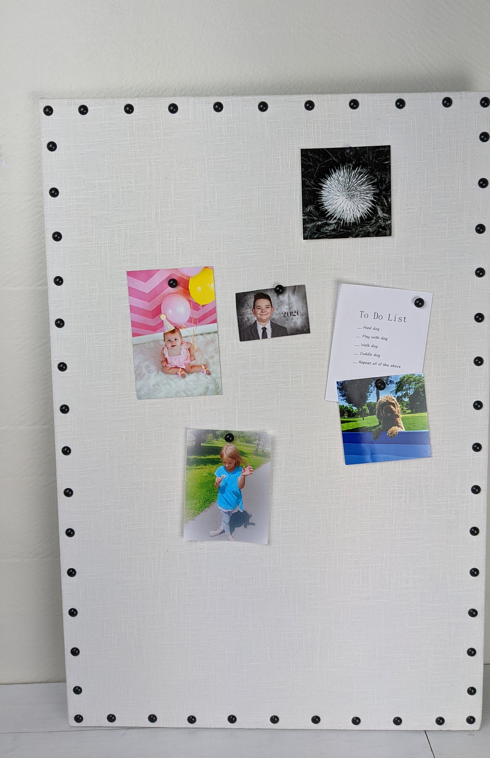 White Linen Bulletin Board White Magnetic Board Linen - Etsy