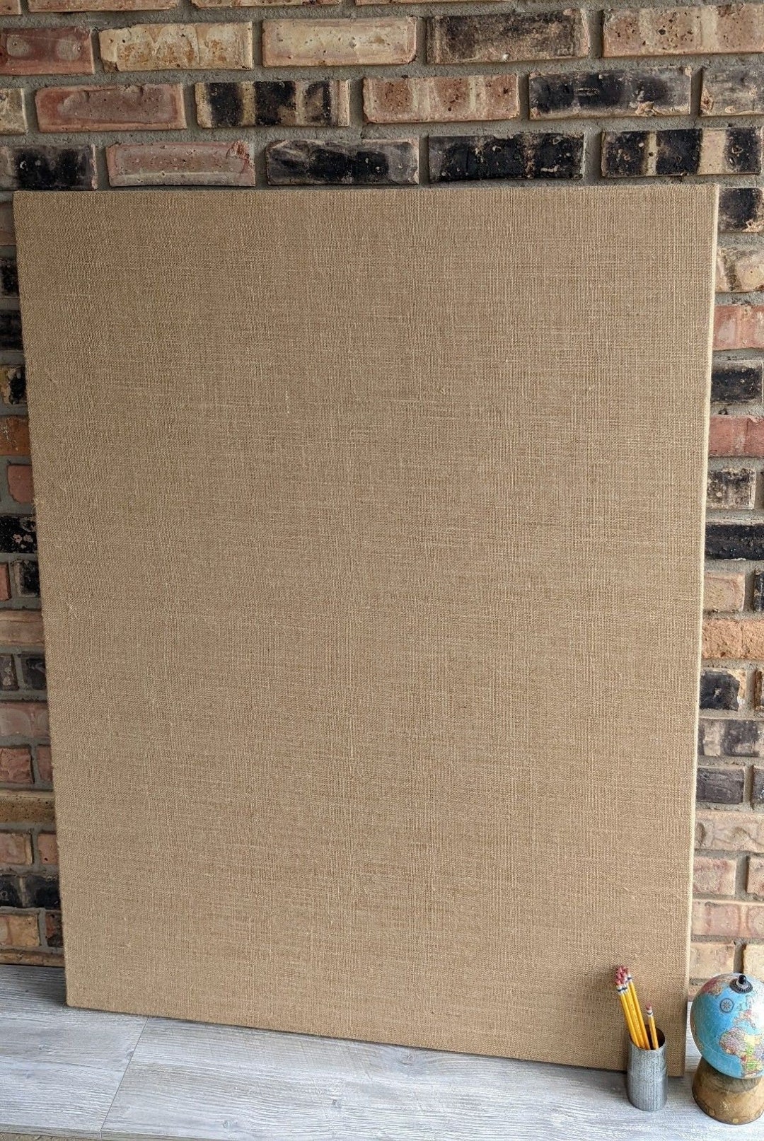 CORK Extra Large 36"x48" Natural Burlap Cork Bulletin Board Designer ...
