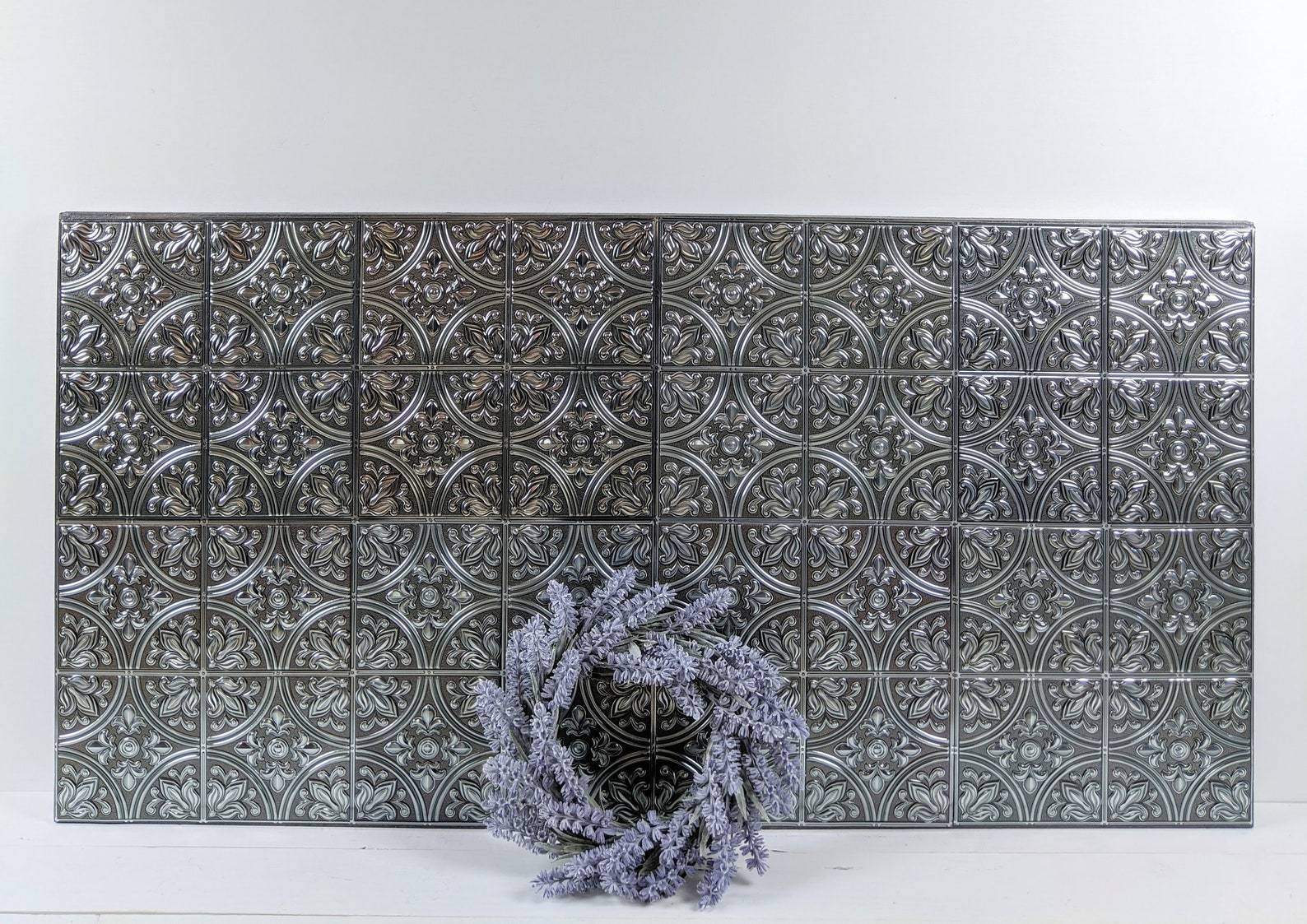 Magnet Board Antique Silver Metallic Bulletin Board Home - Etsy