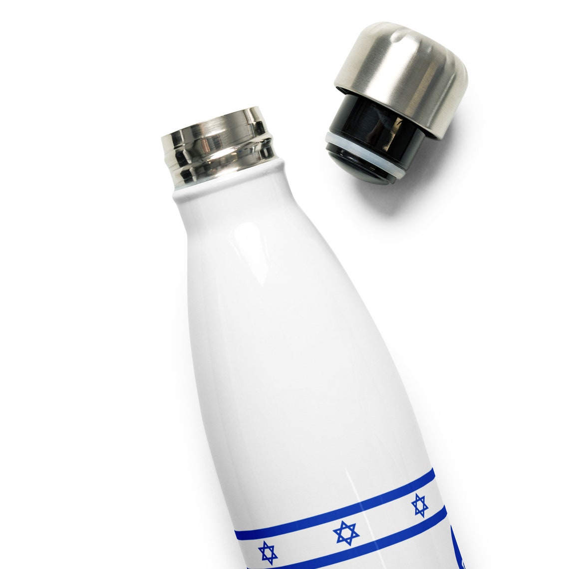 Israeli Flag Nationalistic Stainless Steel Water Bottle, Country ...