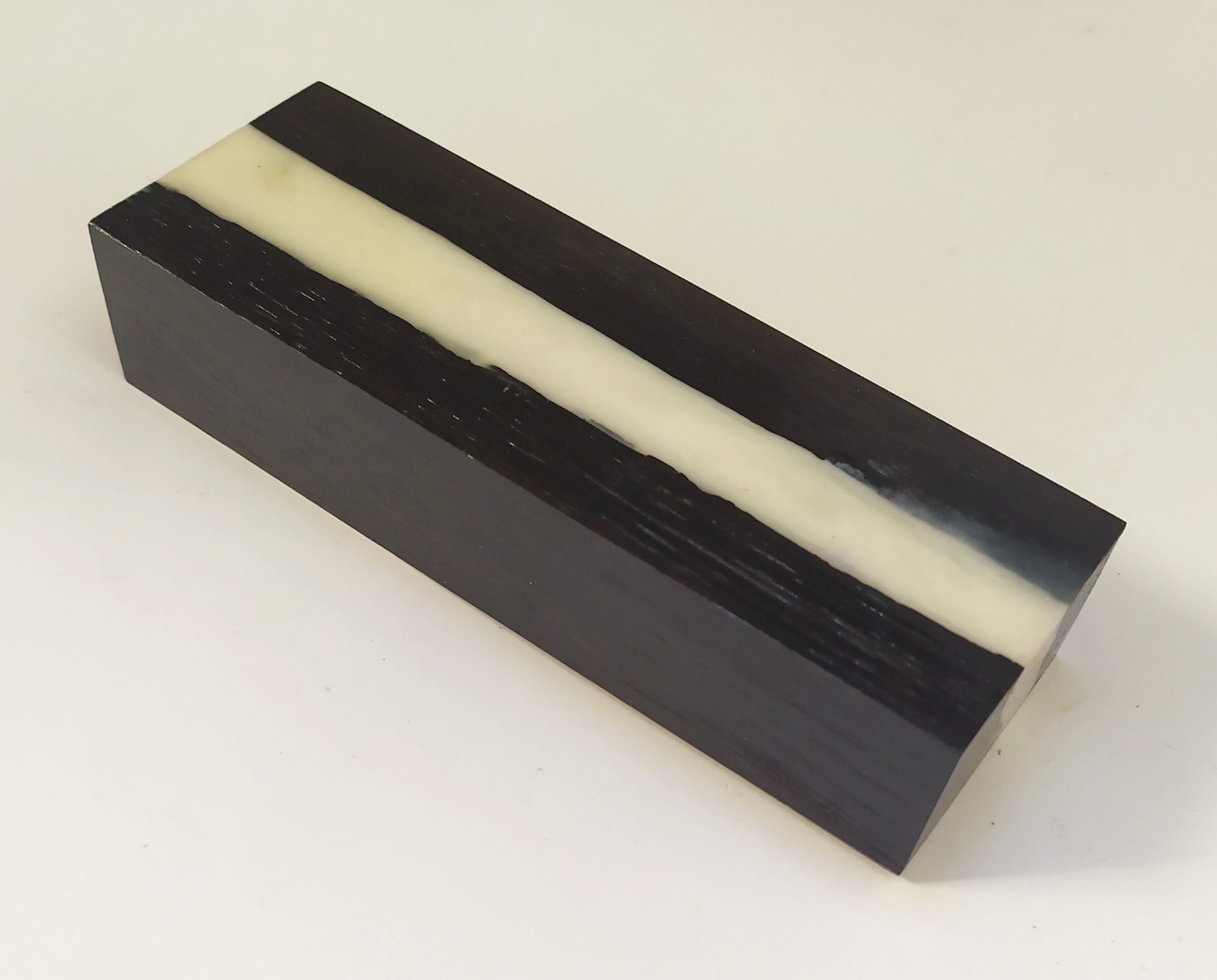 Stabilized black Bog Oak epoxy resin for knife handles | Etsy