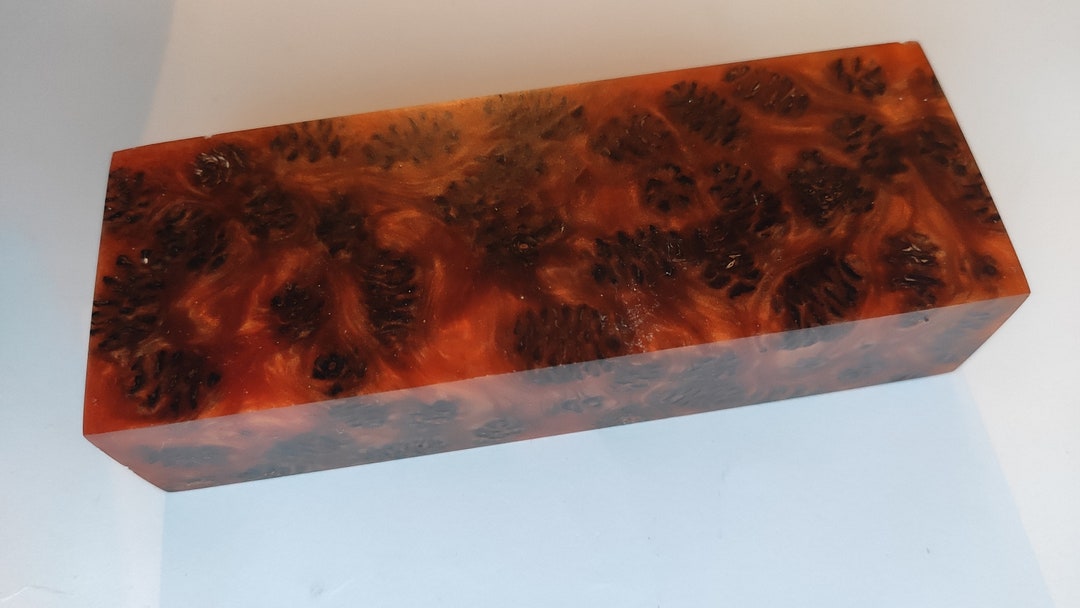 Stabilized Cone in Epoxy Resin Block for Knife Handles (N 259) - Etsy