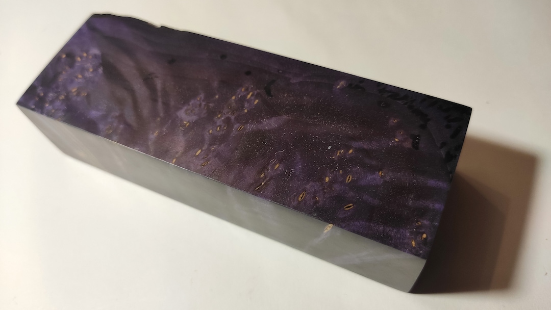 Stabilized Blue Maple Burl for Knife Handles 30*45*130 Mm (N 244) - Etsy