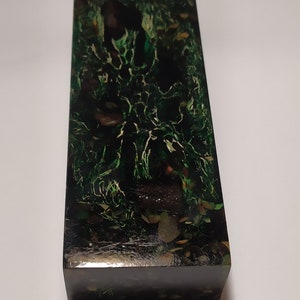 Stabilized Loofah Amber in Epoxy Resin Block for Knife - Etsy