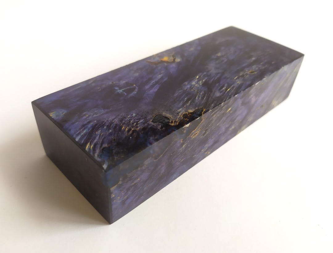 Stabilized Blue Maple Burl for Knife Handles 28*49*130 Mm (N 482.2) - Etsy