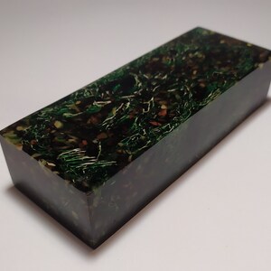 Stabilized Loofah Amber in Epoxy Resin Block for Knife - Etsy