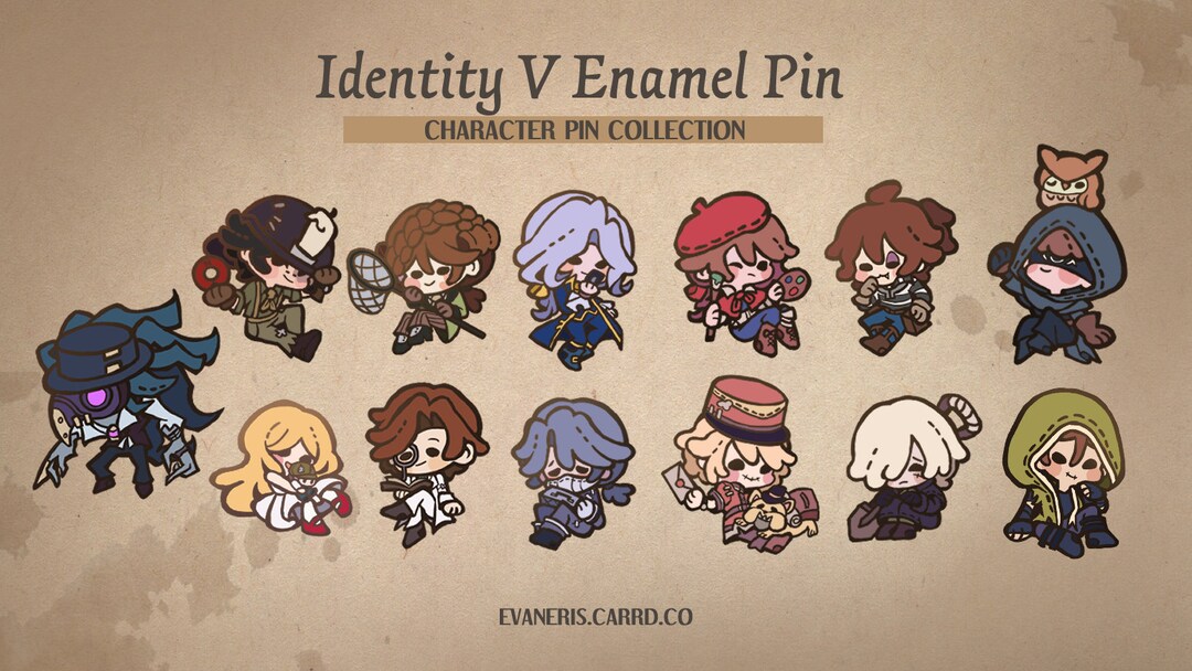 Identity V Character Enamel Pins new Designs Included - Etsy