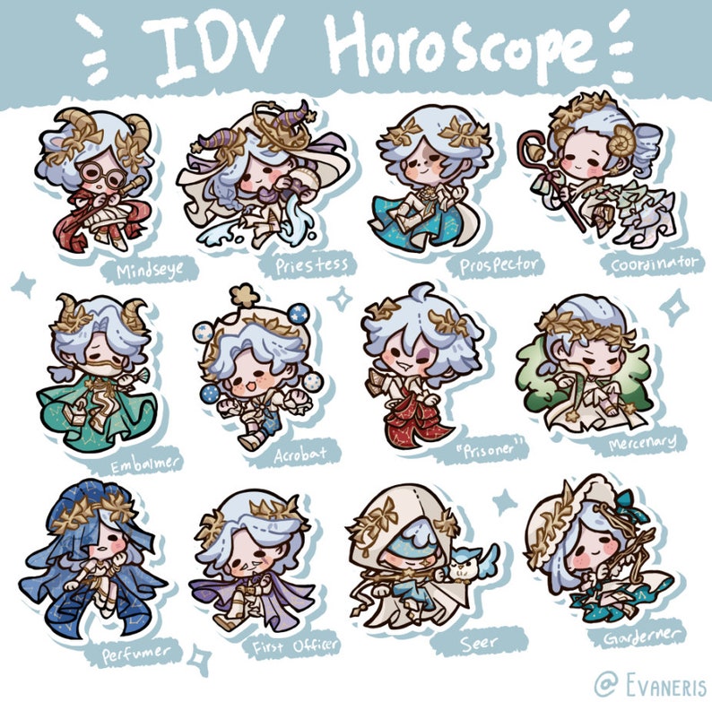 Identity V Horoscope Keychains - Etsy