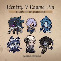 Identity V Hunter Phone Charms | Idv 2” Double-sided Glitter Epoxy Mini ...