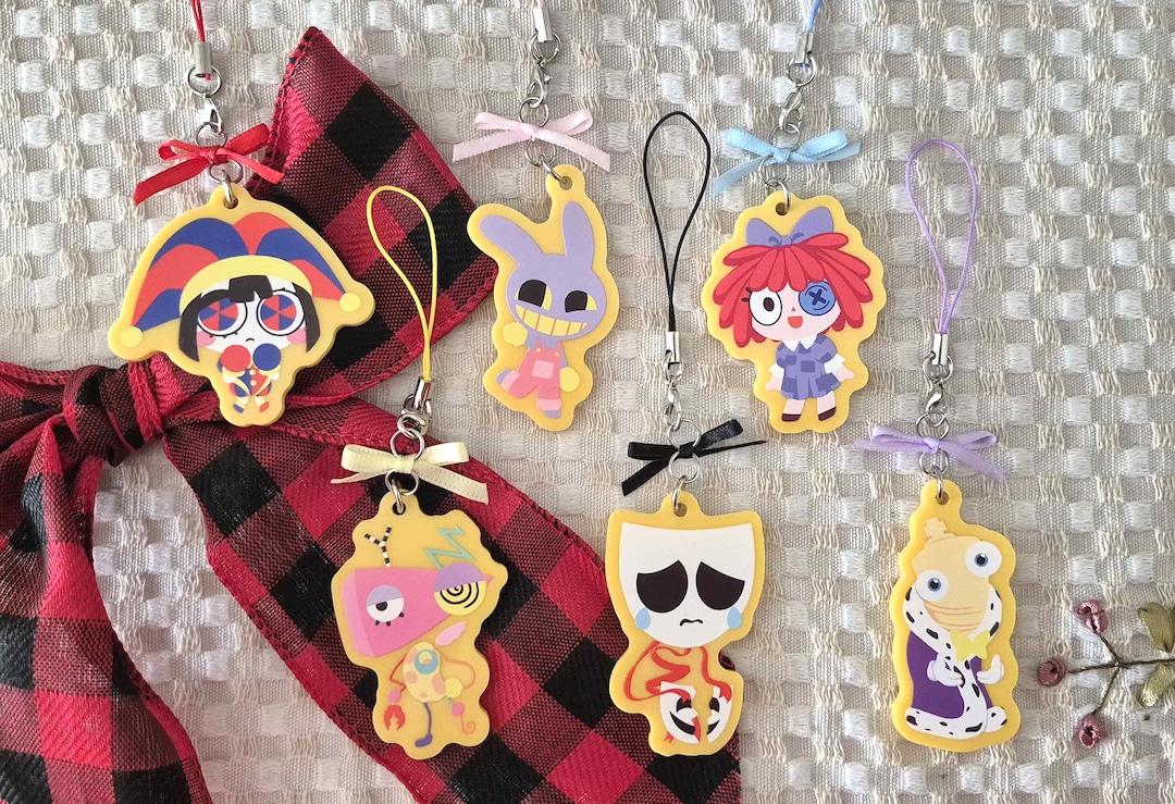 The Amazing Digital Circus Frosted Ribbon Charms - Etsy