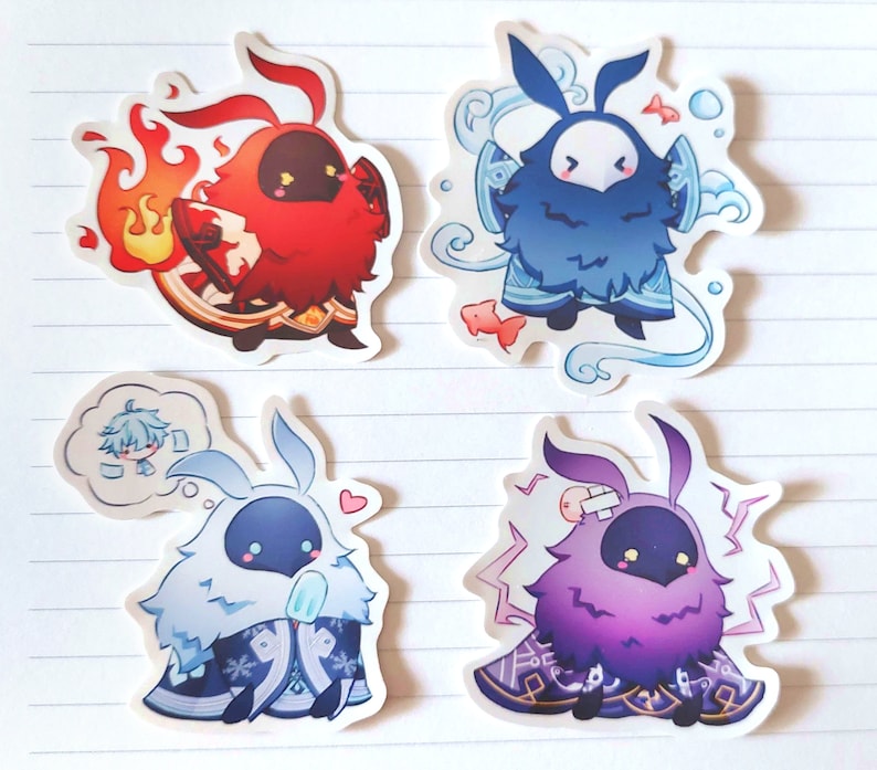 Genshin Impact Abyss Mage Stickers - Etsy