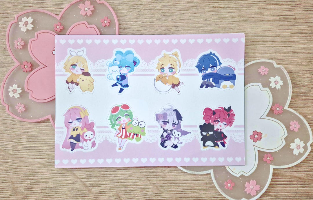 Vocaloid and Mascots A6 Sticker Sheet - Etsy