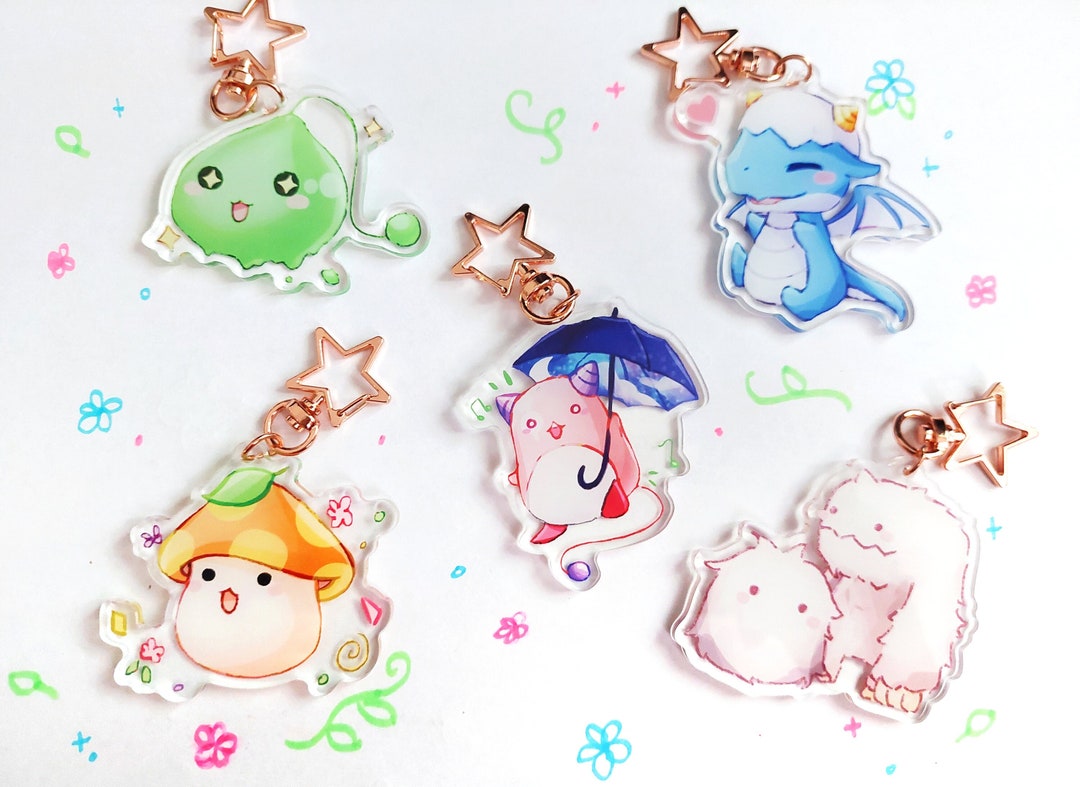 Maplestory Acrylic Monster Charms - Etsy