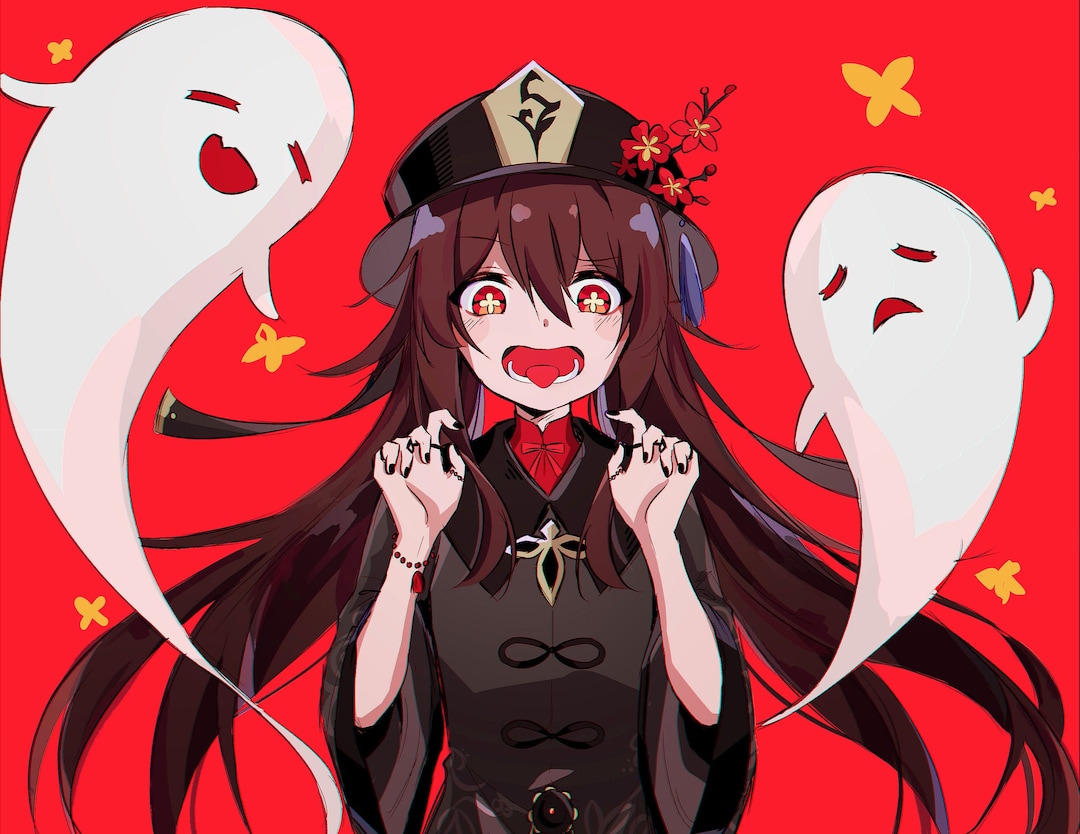 Hu Tao Genshin Impact Art Prints - Etsy