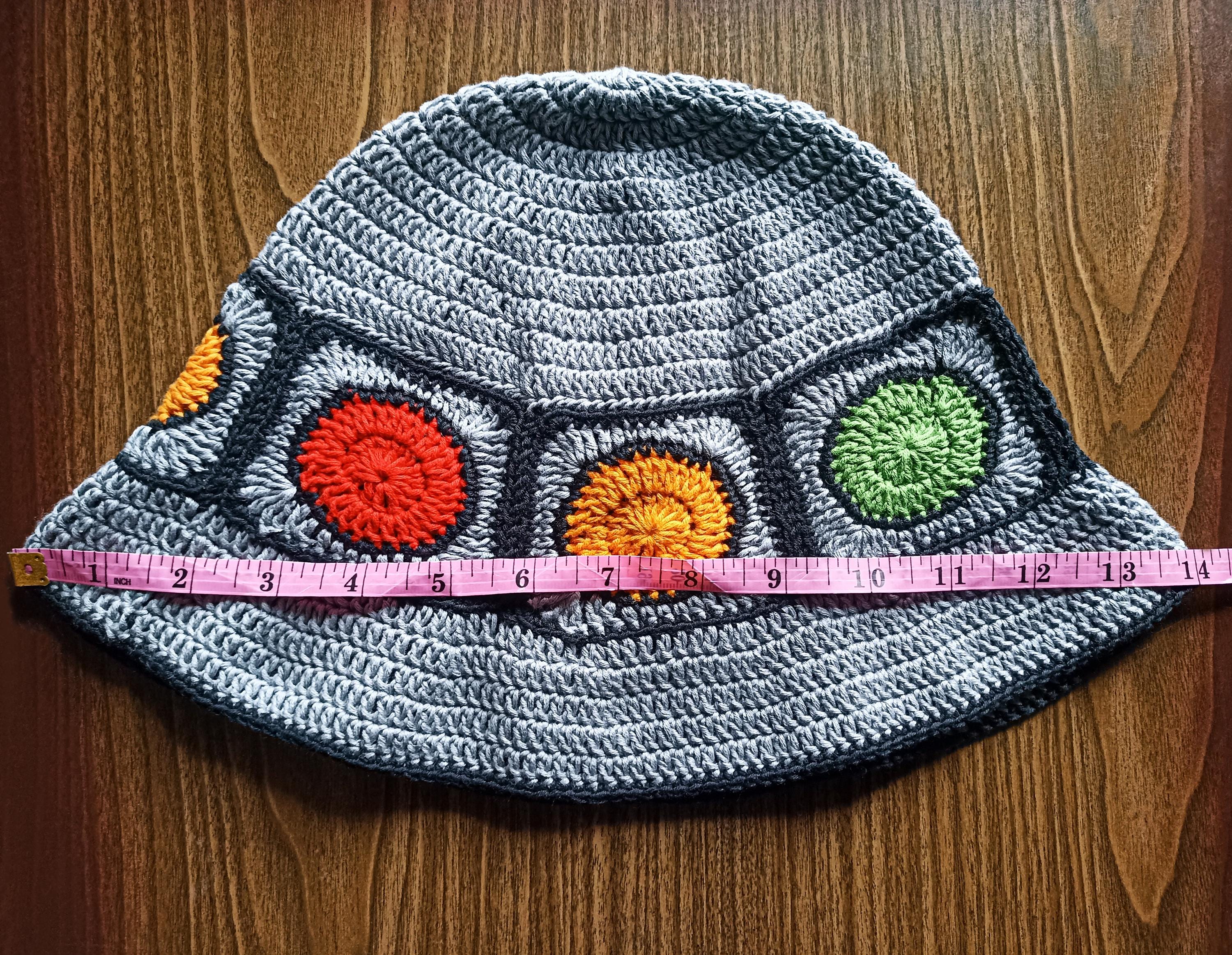 Traffic Light Bucket Hat Digital Crochet Pattern With Detailed Photo ...