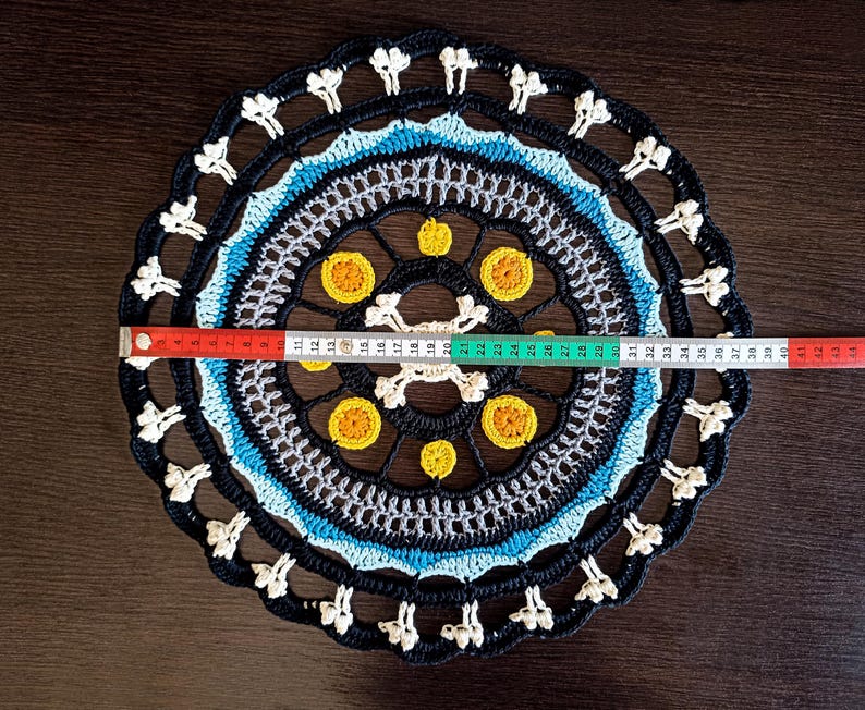 Pirate Mandala Digital Crochet Pattern With Detailed Photo Instructions ...