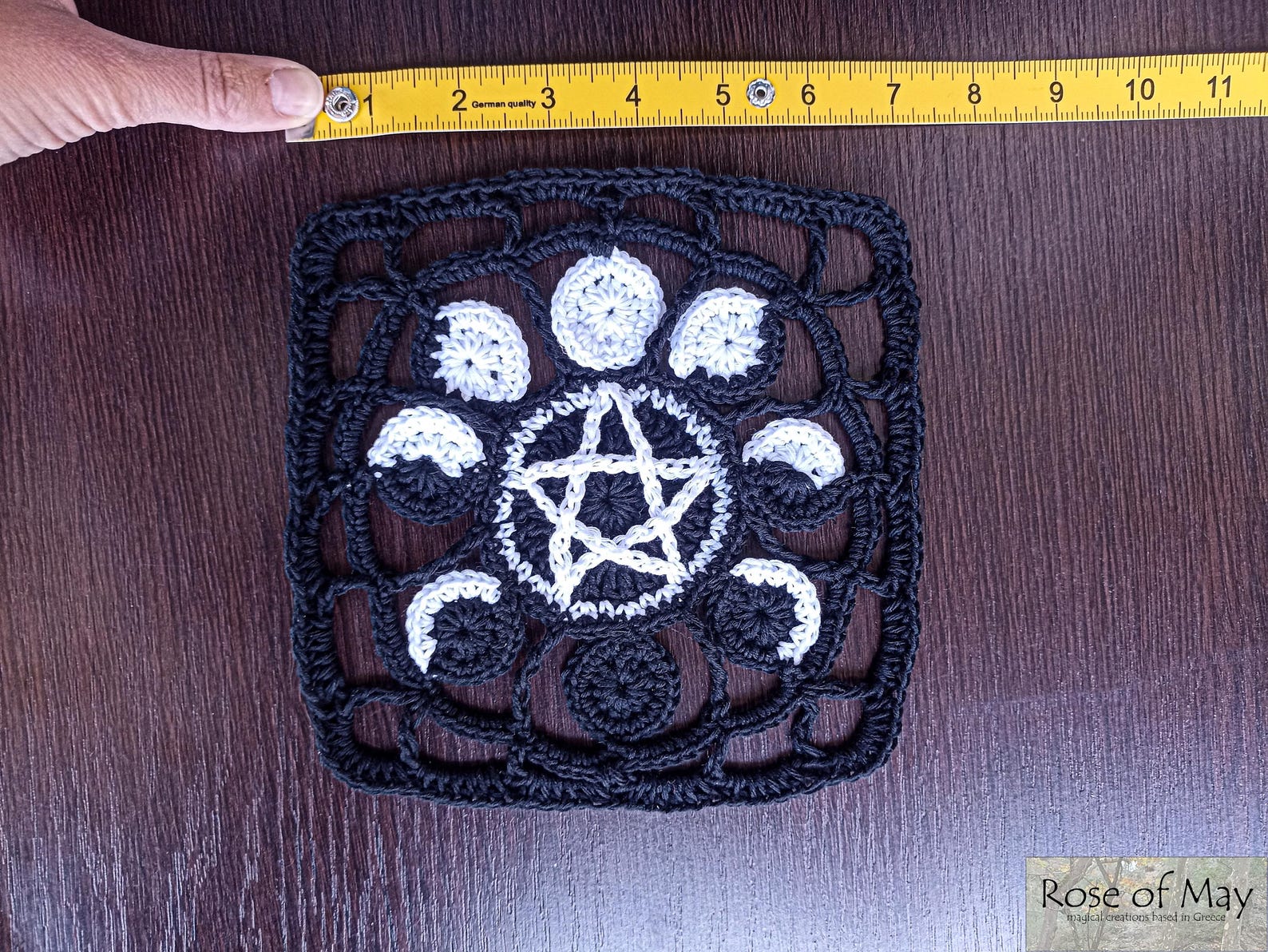 Moon Phases Granny Square Crochet Pattern PDF With Detailed Photo ...