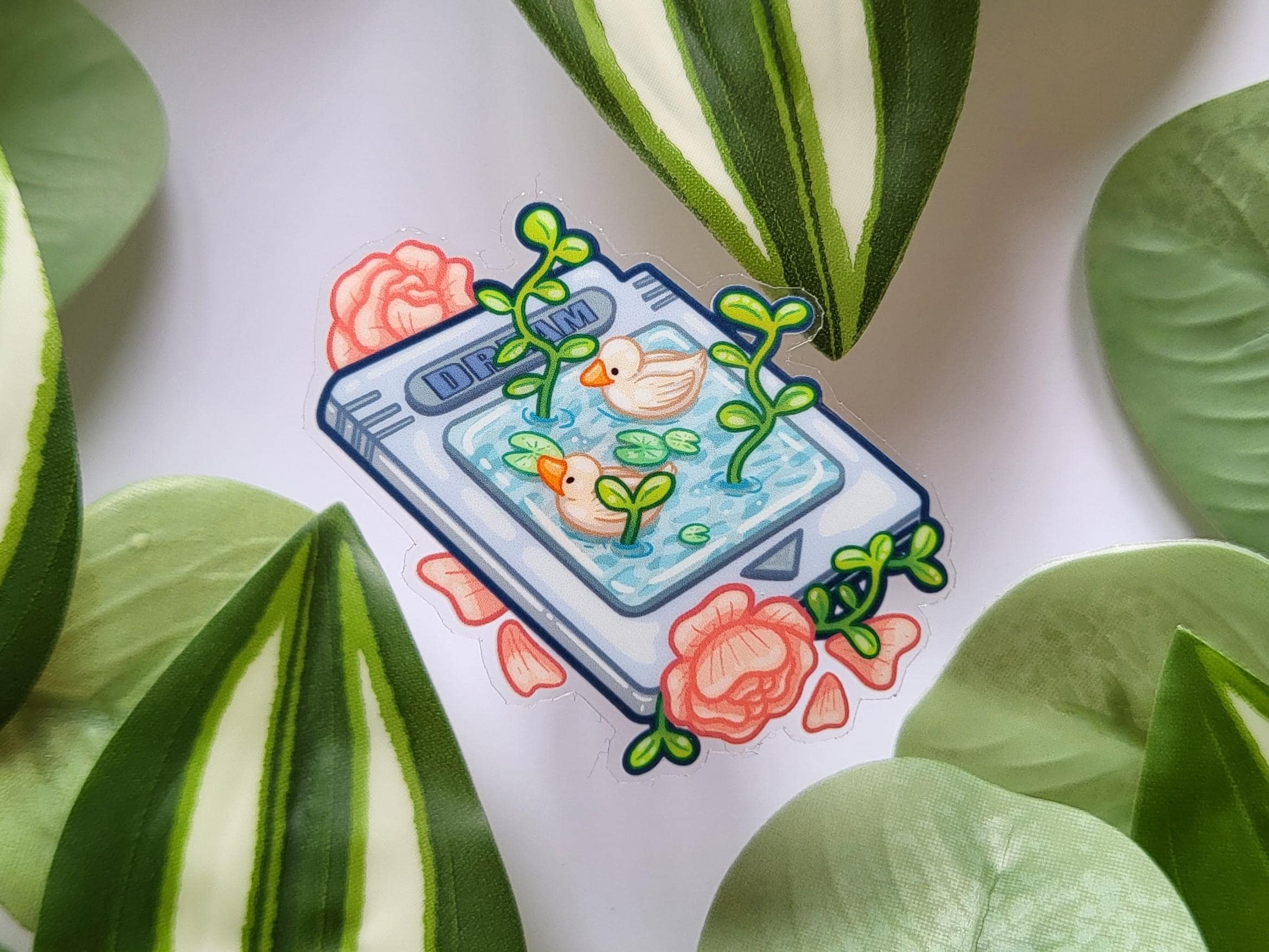 Cute Duck Game Cartridge Clear Vinyl Sticker - Etsy
