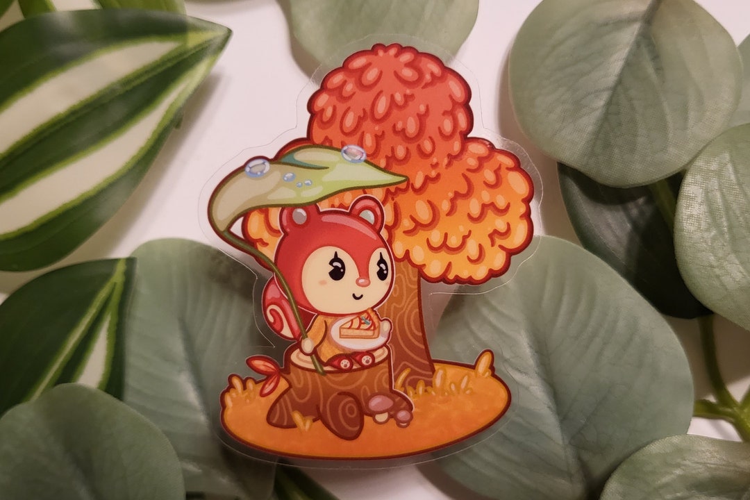 Kawaii ACNH Vinyl Clear Sticker / Animal Crossing / Clear Sticker - Etsy