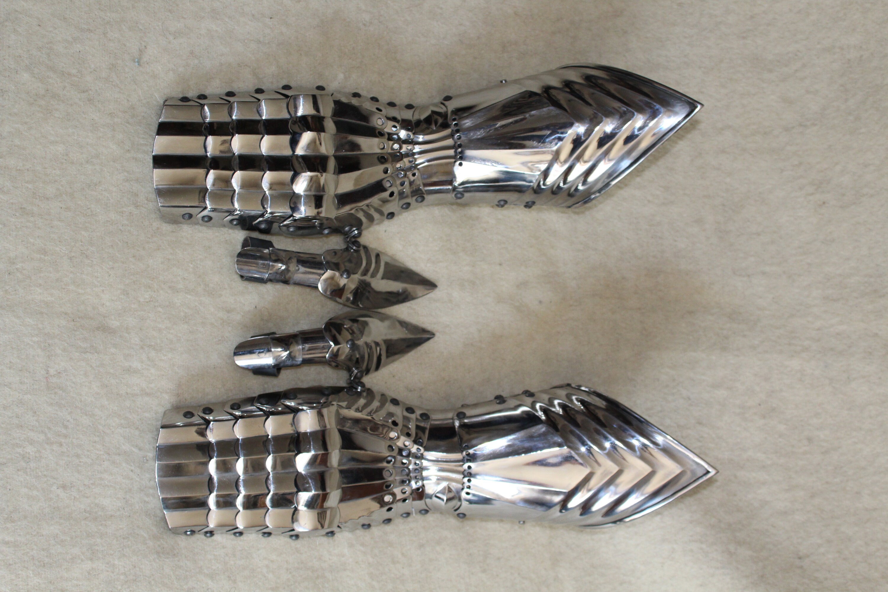Medieval Historical Knight German Gauntlets From Late 15th Century ...