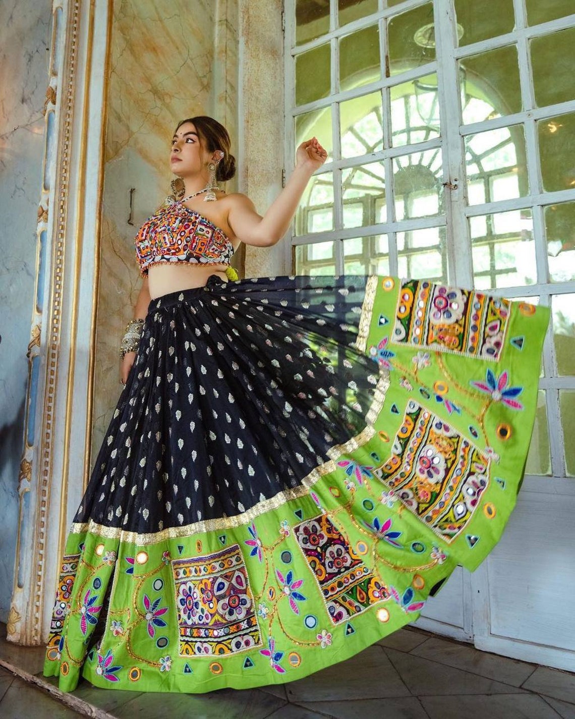 Navratri Ghagra Choli Designer Lehenga Indian Lehenga Choli - Etsy