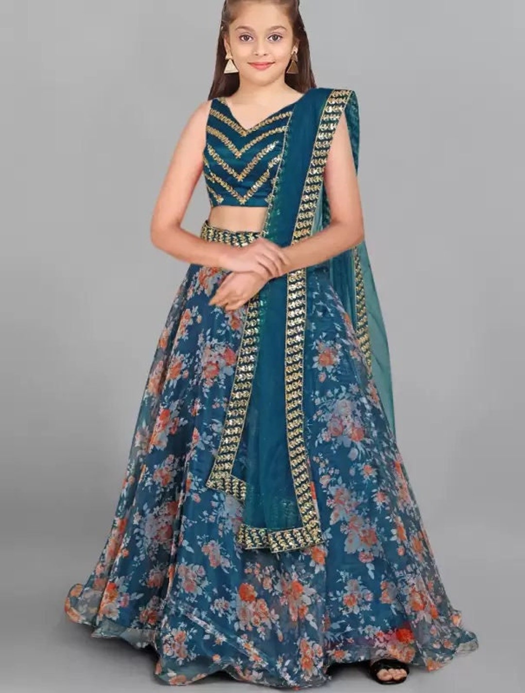 Party Wear Lehenga Girl, Indian Kids Dress, Baby Lehenha, PINK Lehenga ...