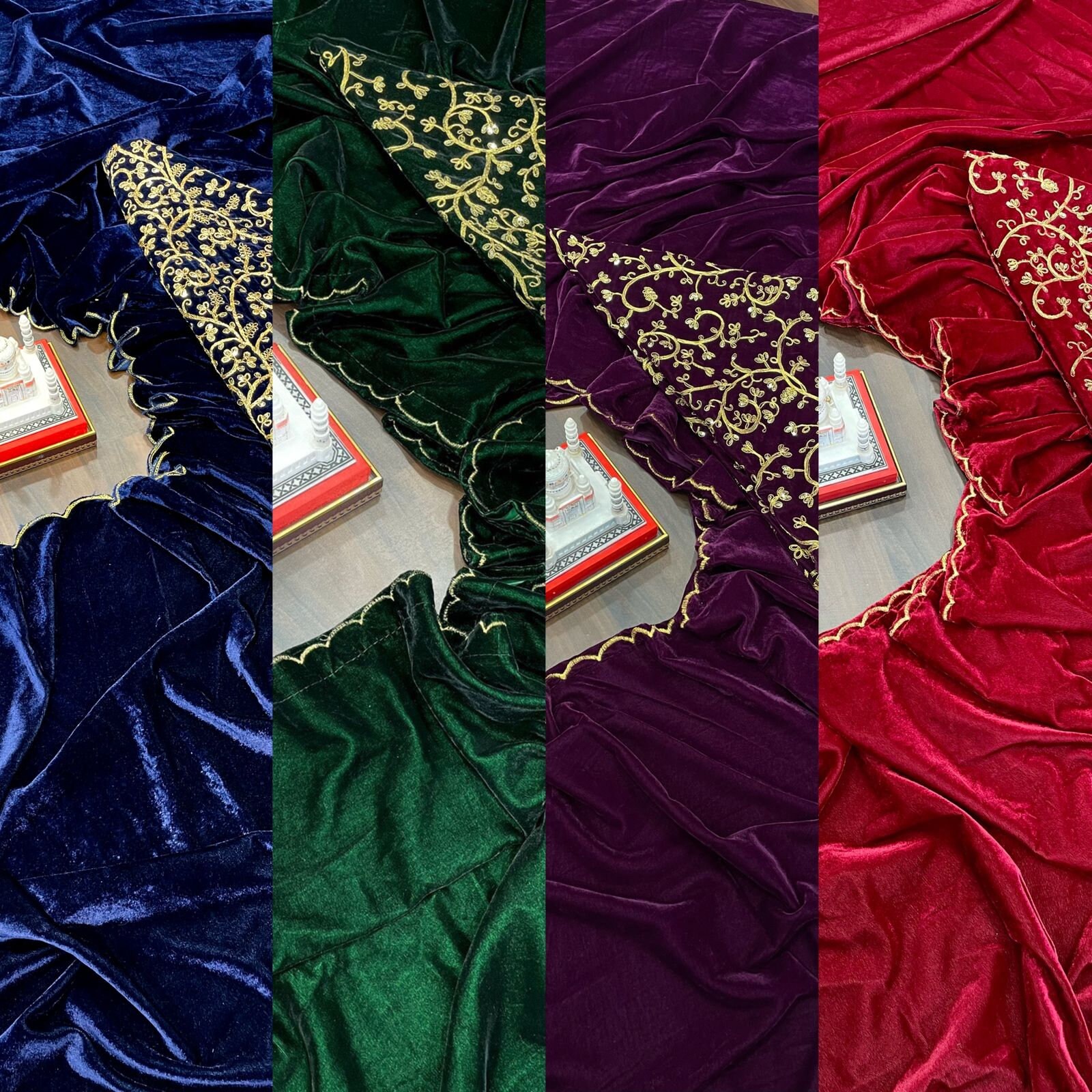 Velvet Saree Bridal Saree Indian Designer Saree Bollywood - Etsy