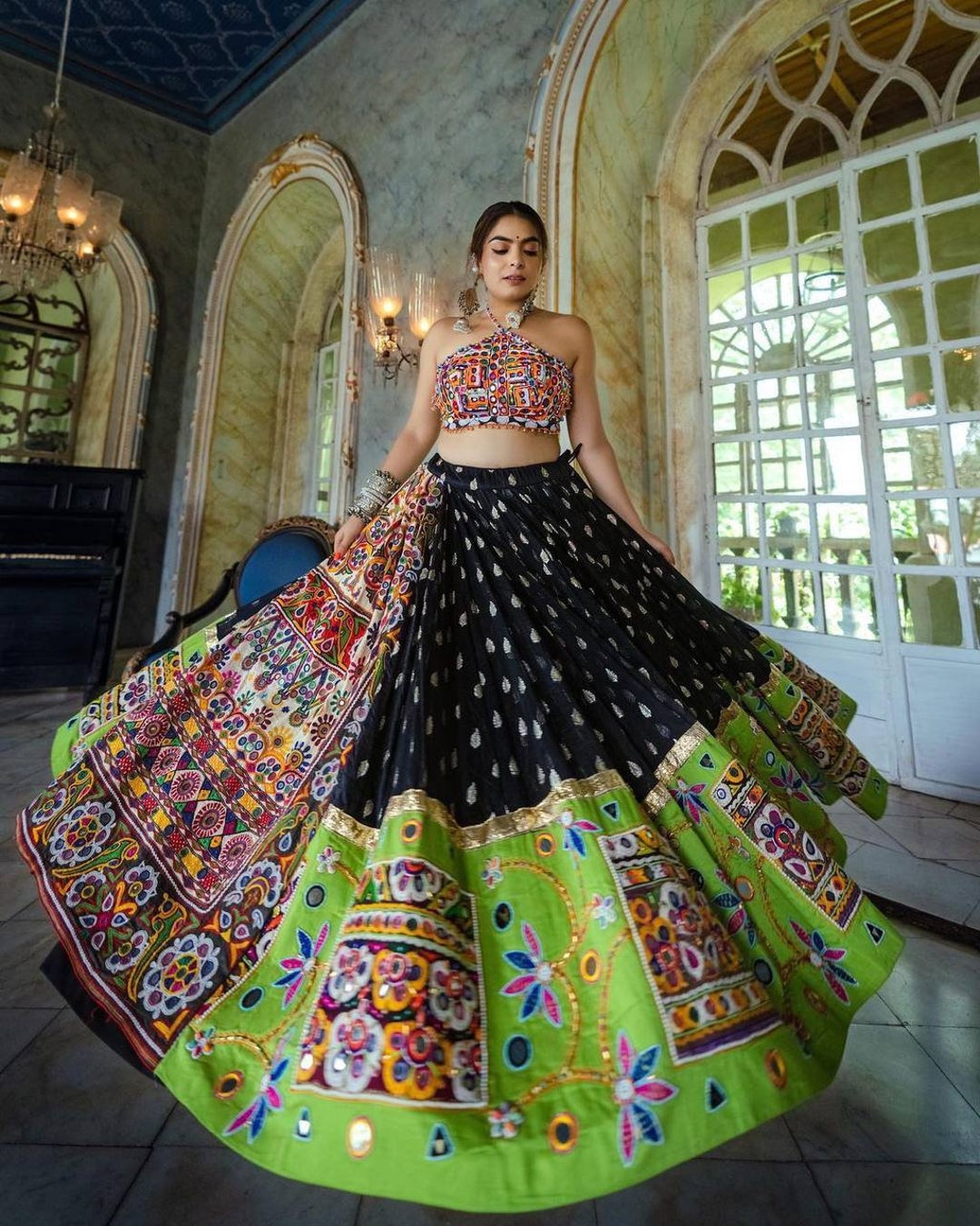 Navratri Ghagra Choli Designer Lehenga Indian Lehenga Choli - Etsy