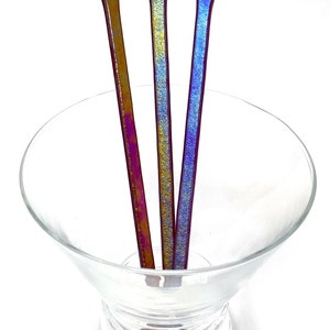 Ignatius Fire Handmade Glass Swizzle Sticks Coffee Java | Etsy