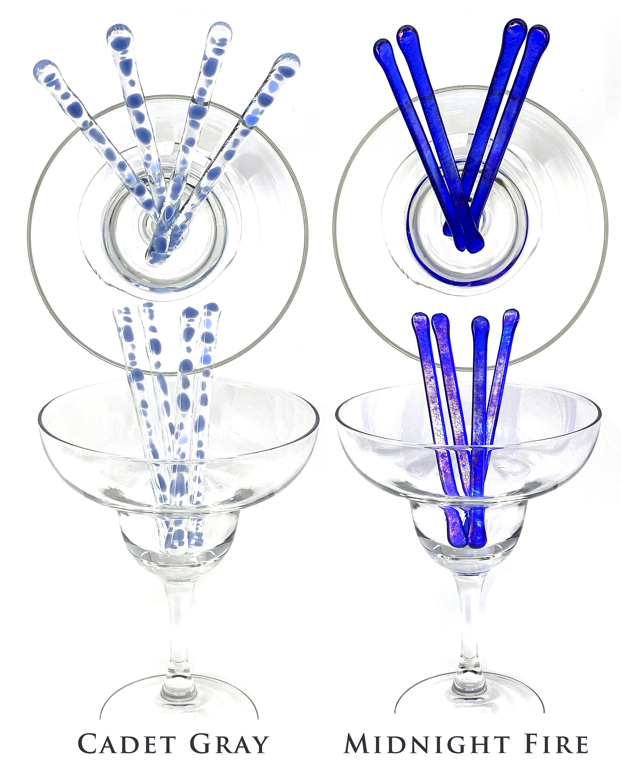 Handmade Glass Swizzle Sticks: Colorful Cocktail Stirrers (5.5 Inch) - Etsy