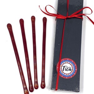 Studiotica Heart on Fire - Love Collection - Handmade Glass Swizzle ...