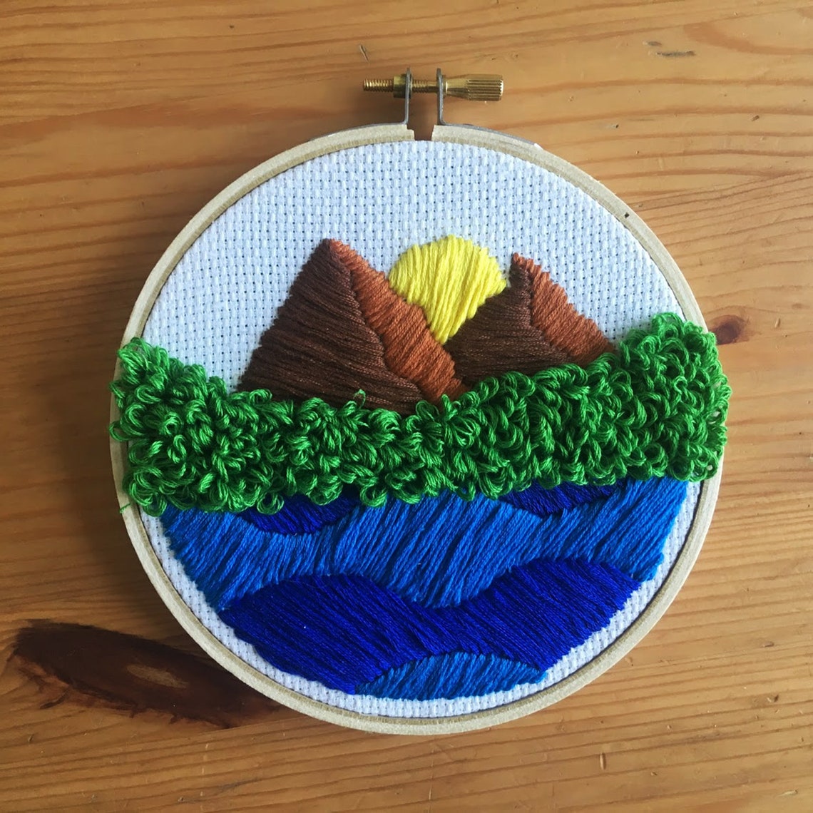 Patron PDF De Punch Needle "climb the Mountain" - Etsy