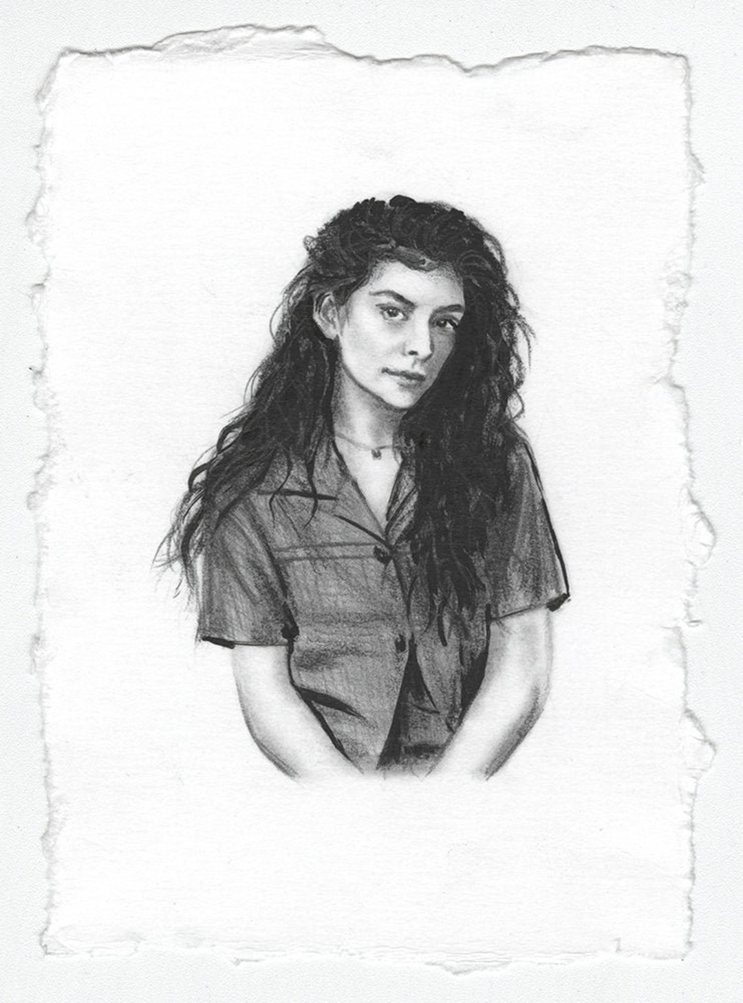 Mini Lorde Original Graphite Drawing - Etsy
